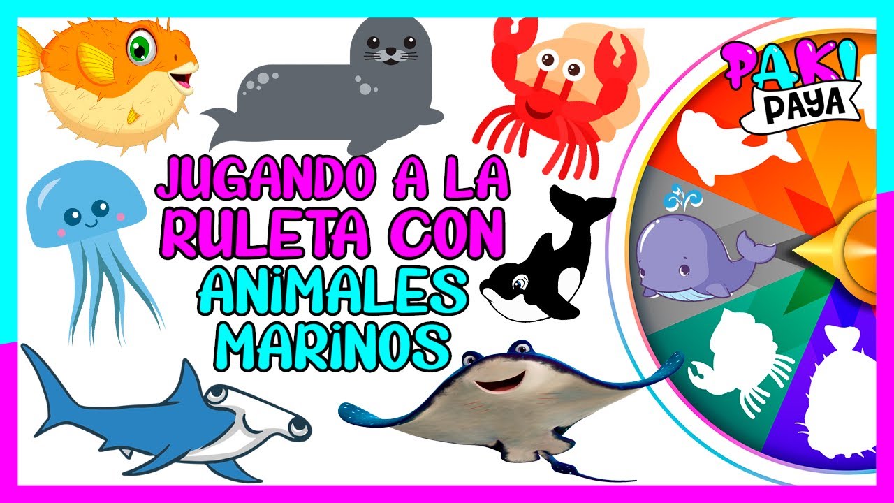 ¡RULETA DE ANIMALES MARINOS PARTE 2! 🐠 🐬 Learn Sea Animal Names - Sea ...