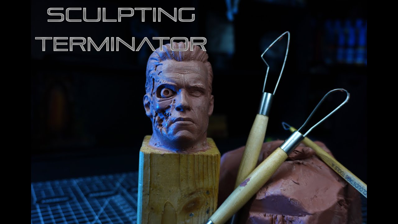 Terminator T-800 - Clay Head Sculpting! Alien Lab - YouTube