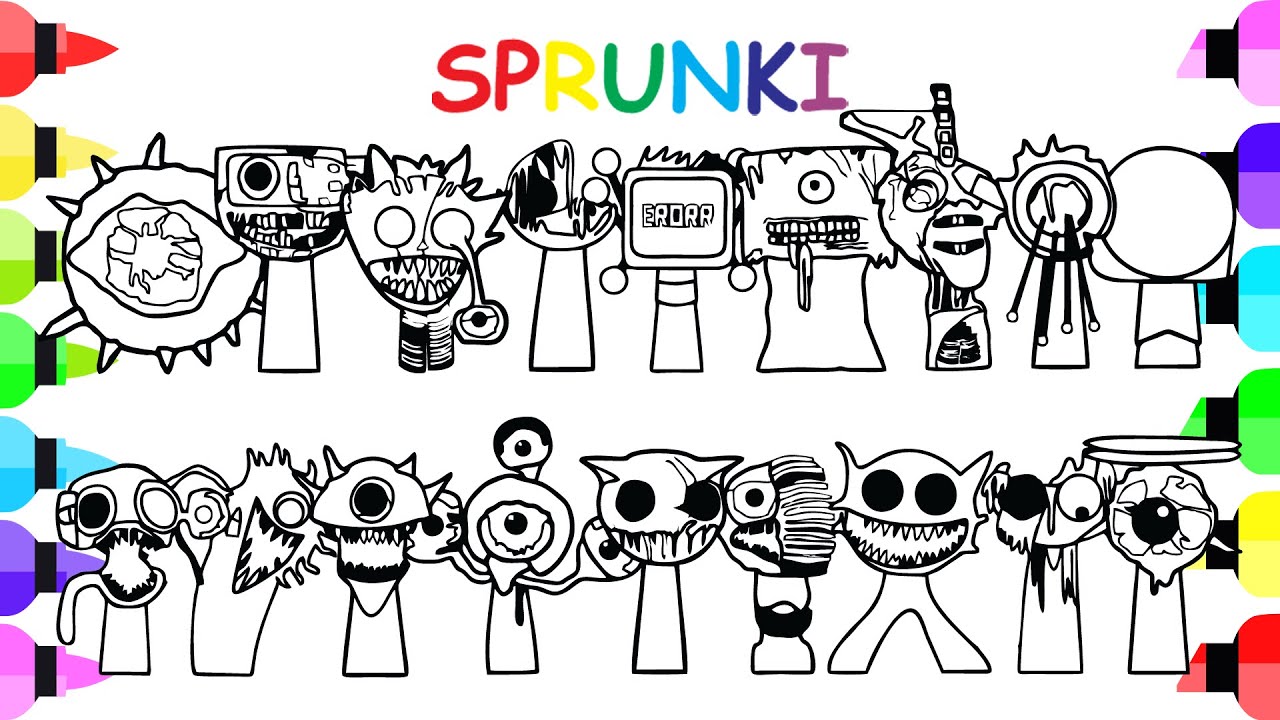 Incredibox Sprunki Coloring Pages New / How to Color ALL SPRUNKI Phase ...