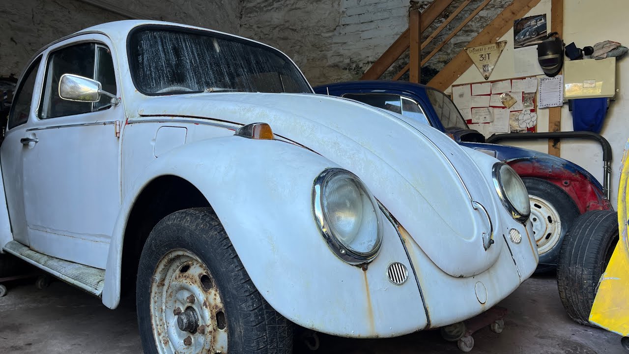 VW Beetle Herbie goes skating and bumperless,now let’s restore Herbie ...