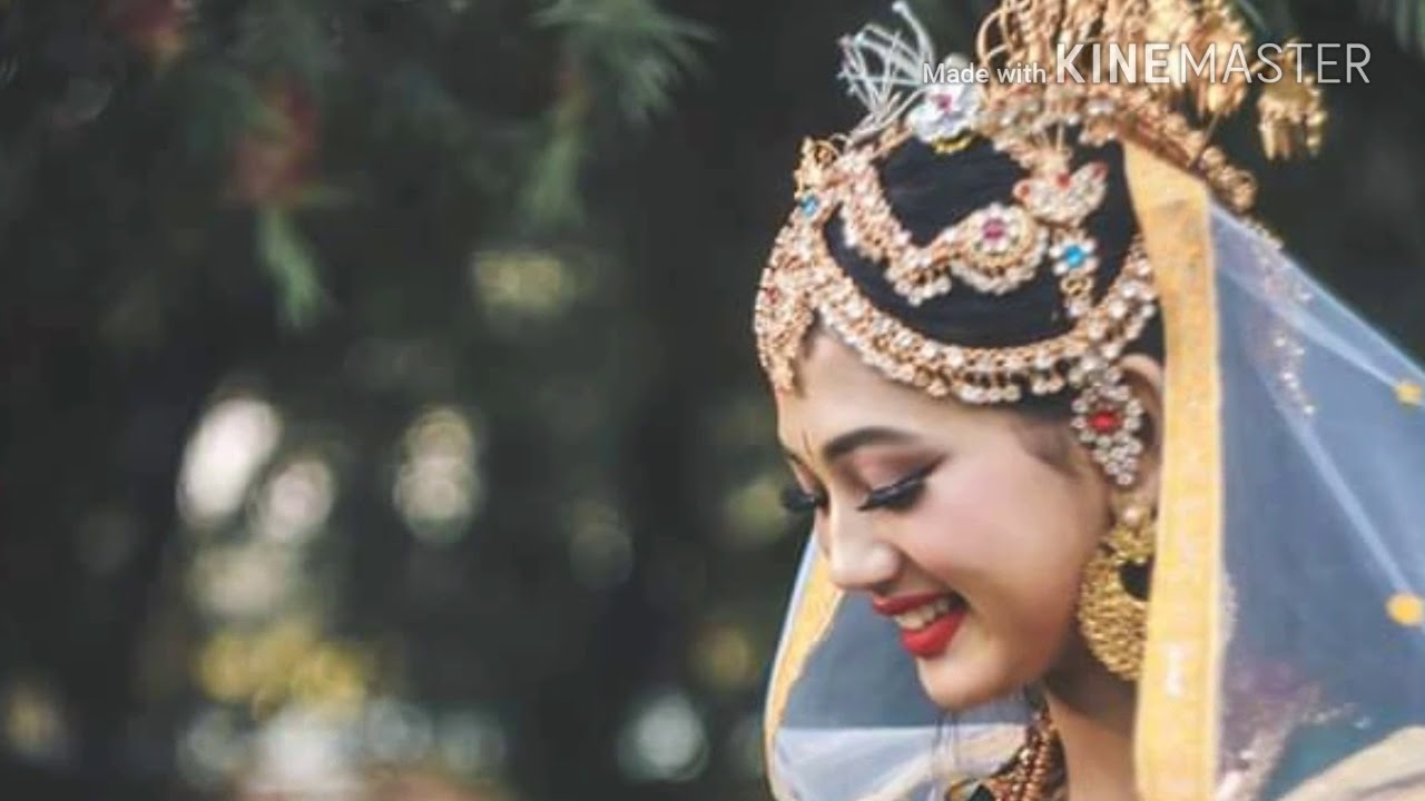MANIPURI traditional dress potloi krishnanda collection - YouTube