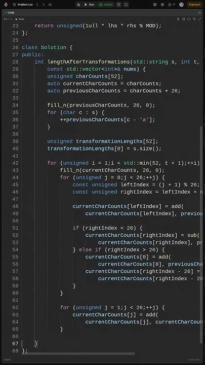🎀LeetCode 3337🎀 Total Characters in String After Transformations II - YouTube
