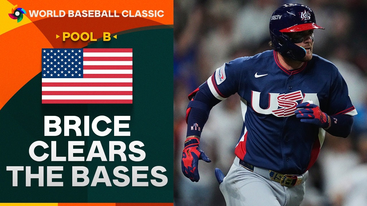 Brice Turang comes up BIG with a bases-clearing double for Team USA 🇺🇸 ...