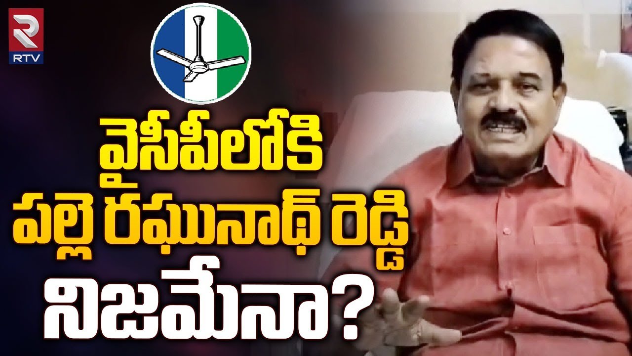 వైసీపీలోకి పల్లె రఘునాథ్ రెడ్డినిజమేనా? | Palle Raghunatha Reddy Join ...