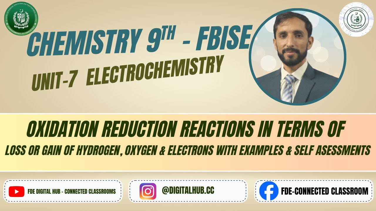 Introduction & Redox Reactions | Electrochemistry | Chapter 7 | Grade 9 ...