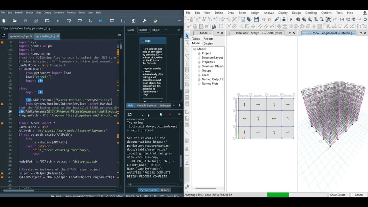 Using CSI ETABS API and Python opens exciting possibilities for structural engineering ...