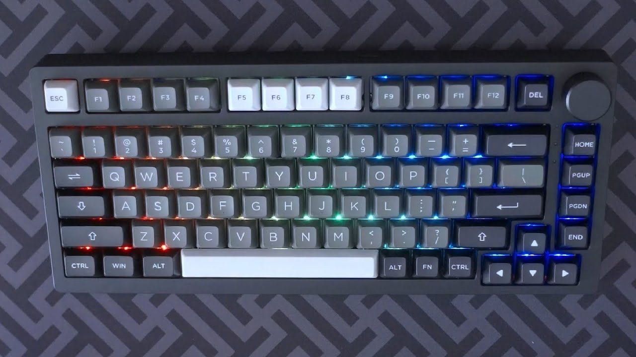 AKKO PC75 mechanical keyboard unboxing review hands on - YouTube