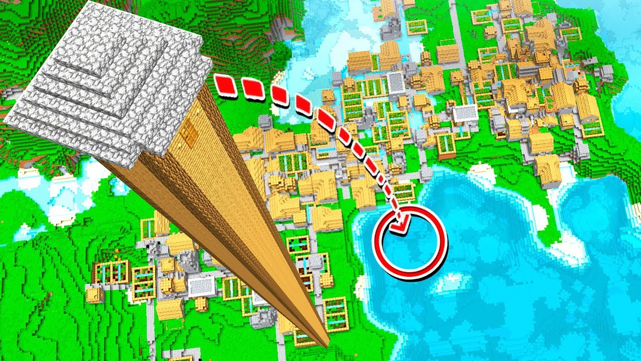 WORLD'S TALLEST MINECRAFT HOUSE! (500+ BLOCKS!) - YouTube