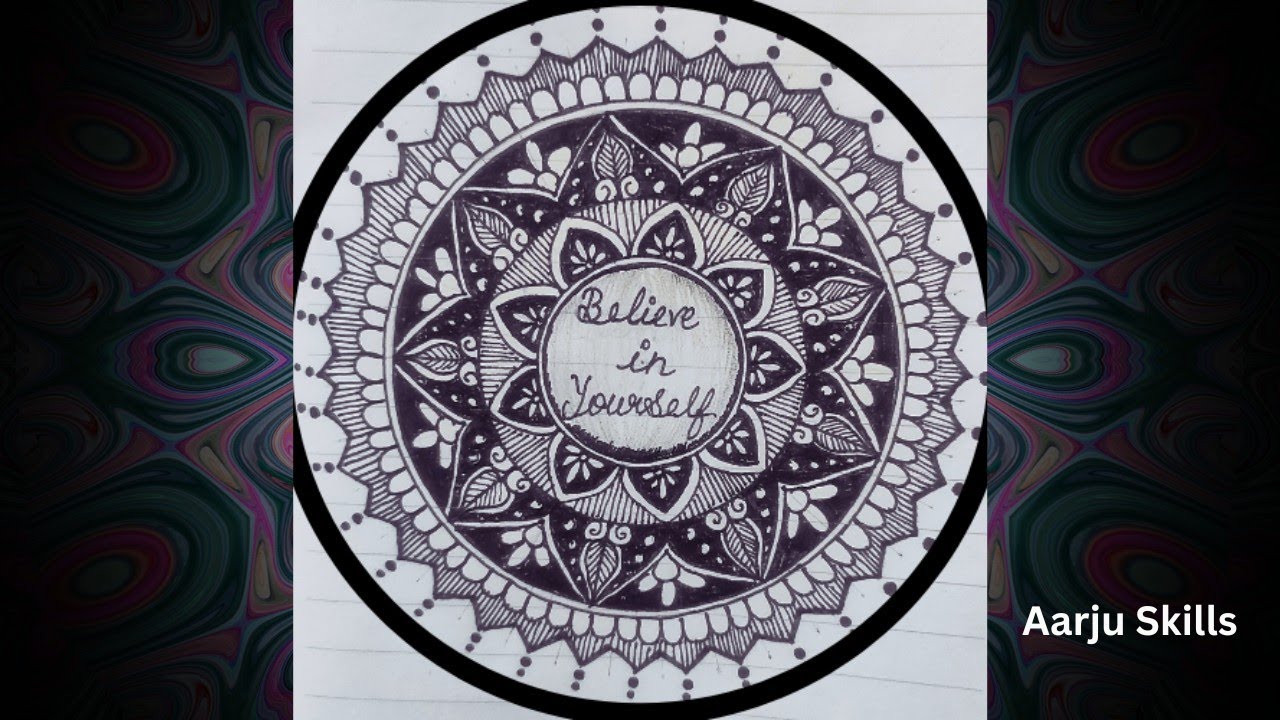 How To Draw Easy Mandala Art For Beginners | Step By Step Mandala Art ...