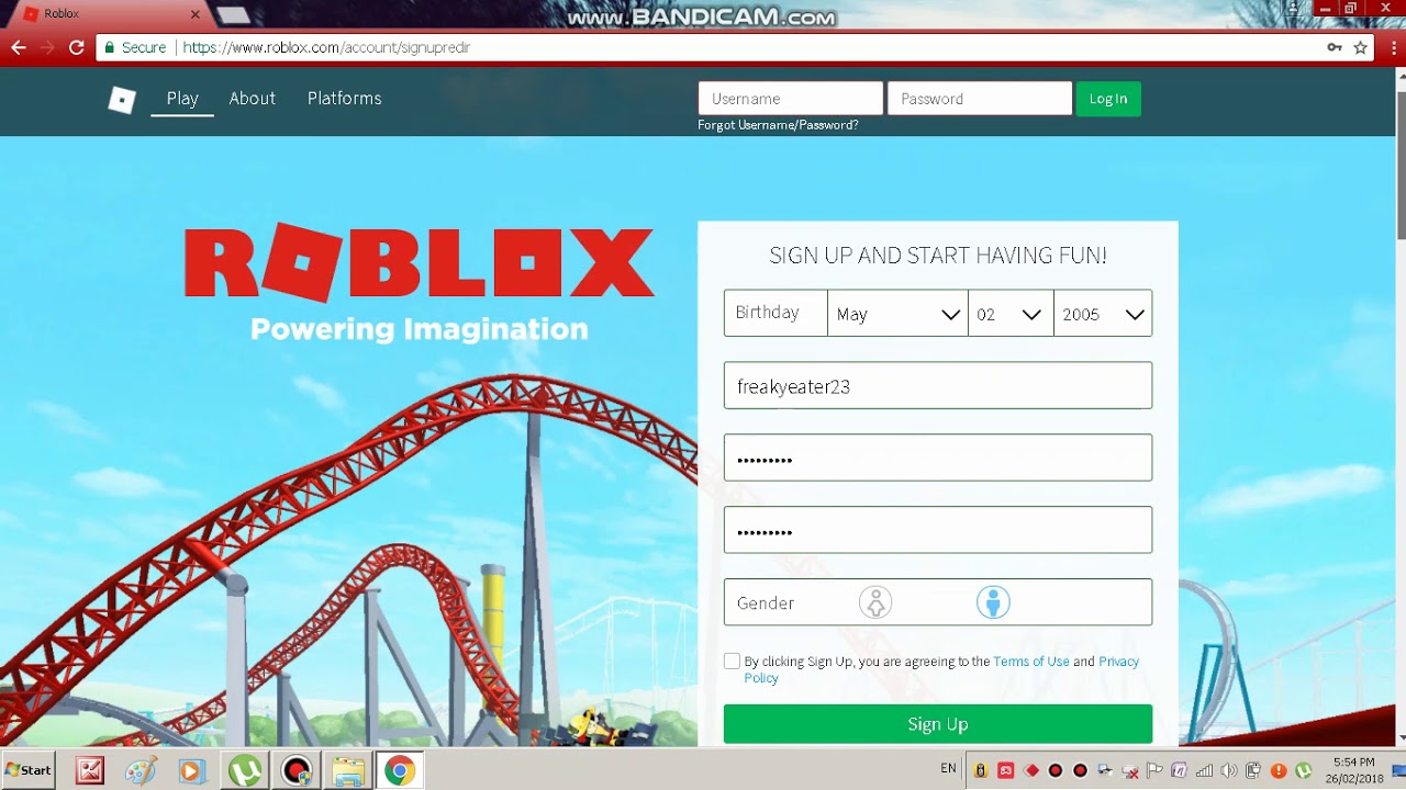 How to make an roblox account| Tutoial on how to make account - YouTube