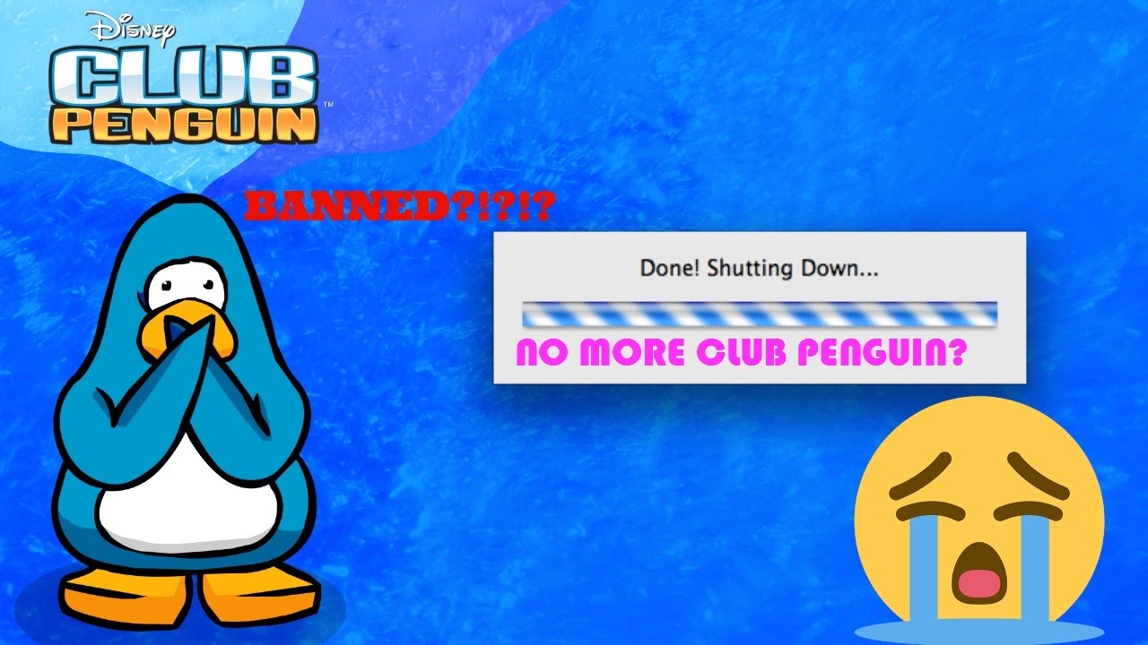 Getting Banned On Club Penguin On The Last Day! - YouTube