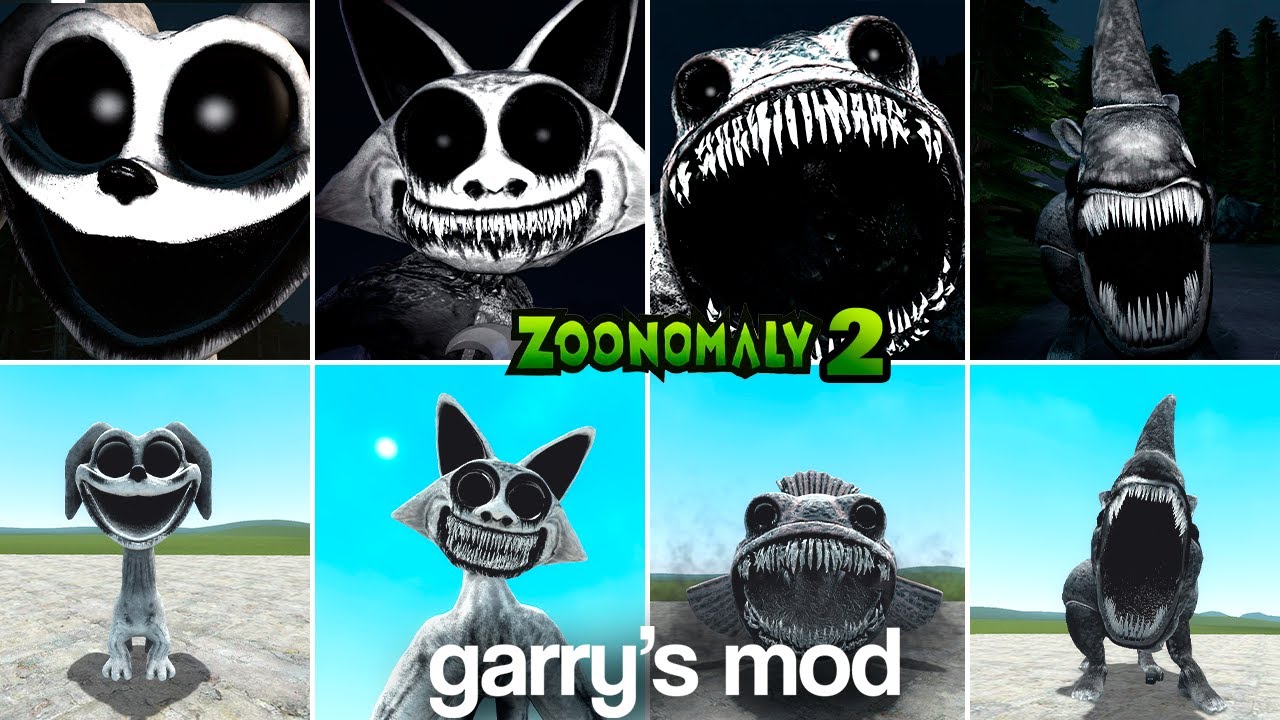 Zoonomaly 2 VS Garry's Mod - ALL JUMPSCARES - YouTube