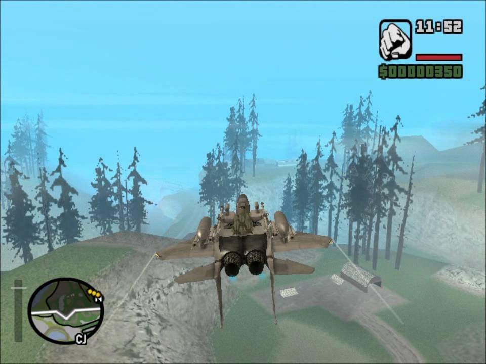 GTA San Andreas F-15 Mod - YouTube