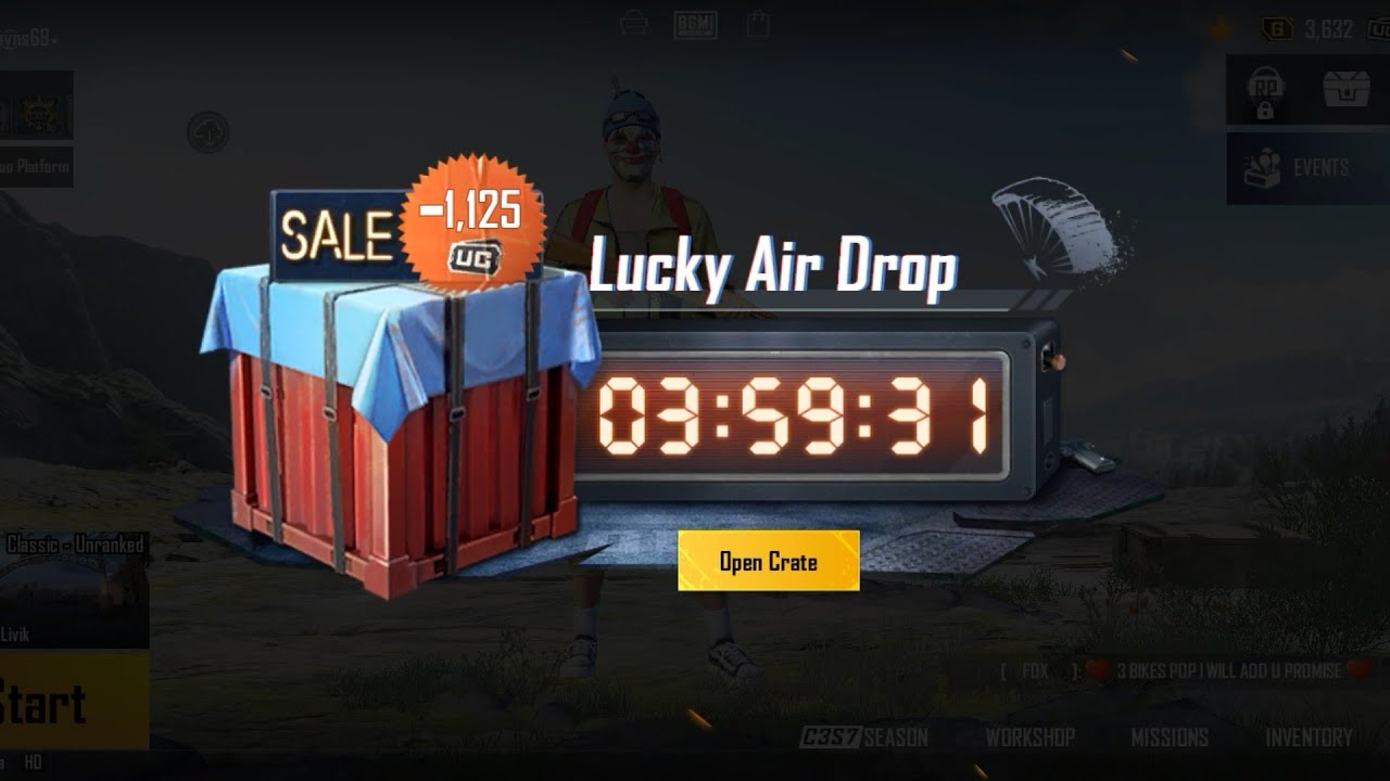 How to get Lucky Airdrop in BGMI/PUBG Mobile | Battlegrounds Mobile ...