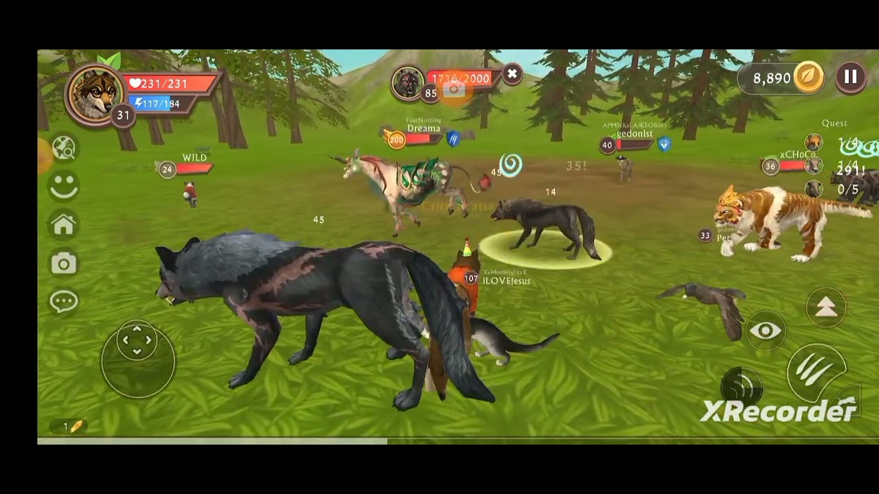 A weird rp of killing bosses on wildcraft - YouTube