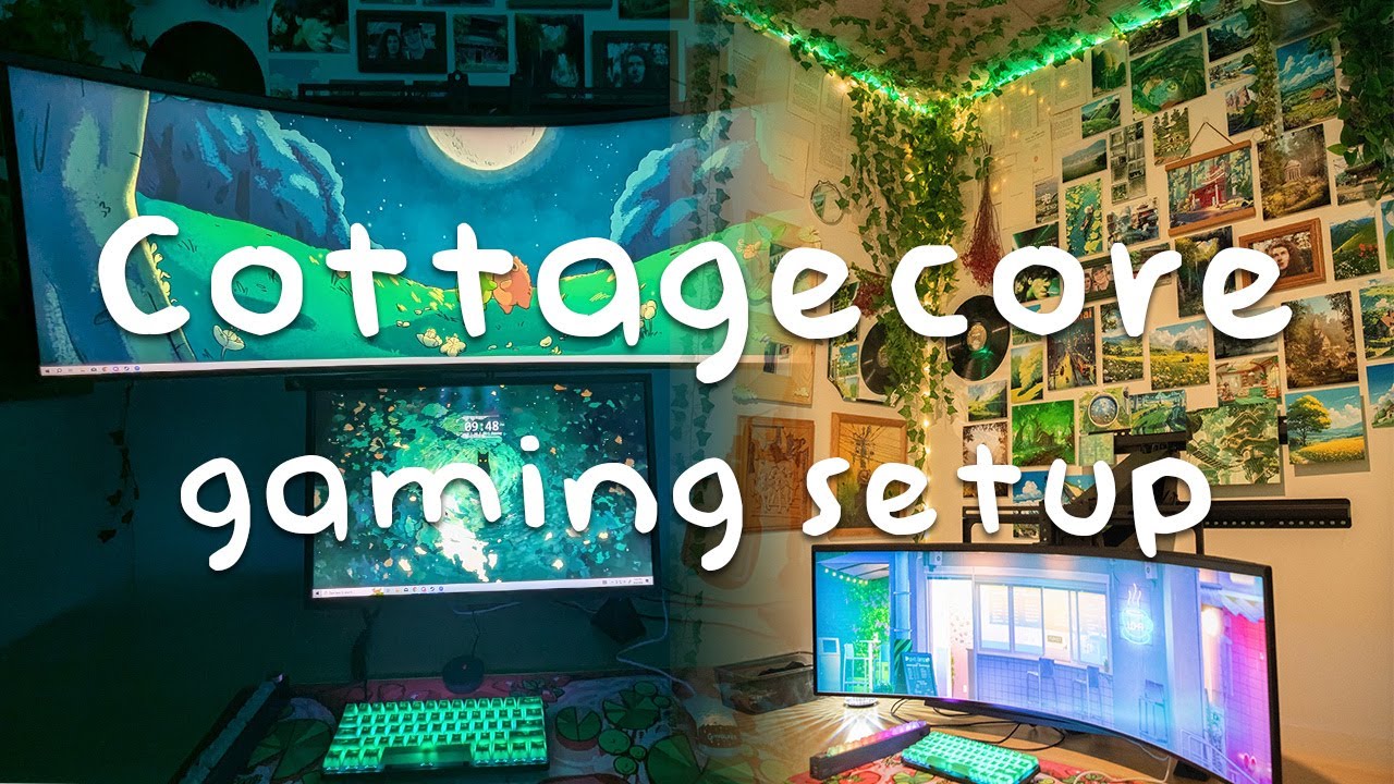 Transforming My Space: Cozy Cottagecore Gaming Setup Build! - YouTube