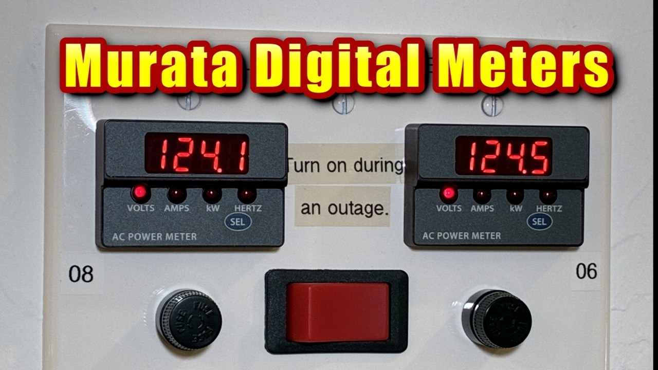 Part 1: Install Murata Generator Digital Power Meters Volts Amps kw ...