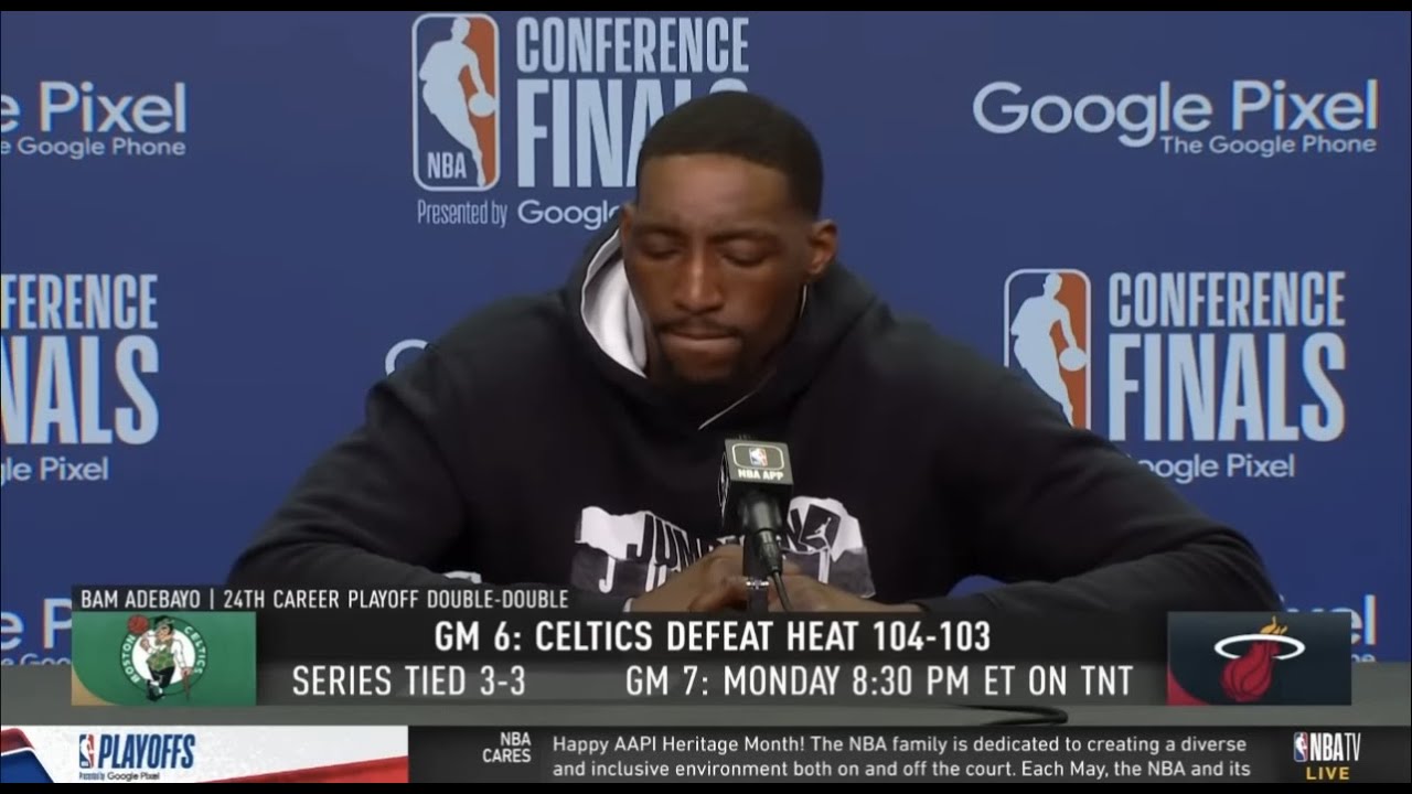Bam Adebayo Postgame Interview|Game 6| 2023 NBA Playoffs - YouTube