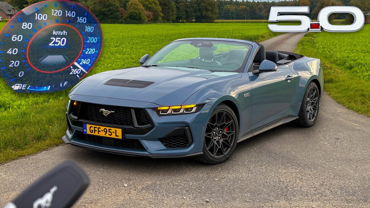 2025 FORD MUSTANG GT V8 // TOP SPEED AUTOBAHN (No Speed Limit) REVIEW ...
