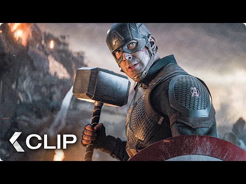 Captain America Lifts Thor's Hammer Mjolnir Scene - AVENGERS 4: Endgame (2019)