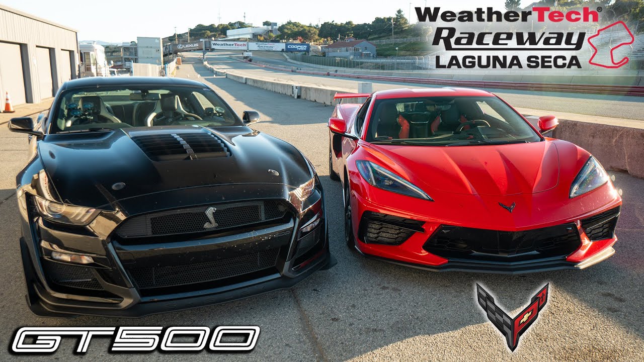 C8 CORVETTE VS 2020 GT500 // Track Battle - YouTube