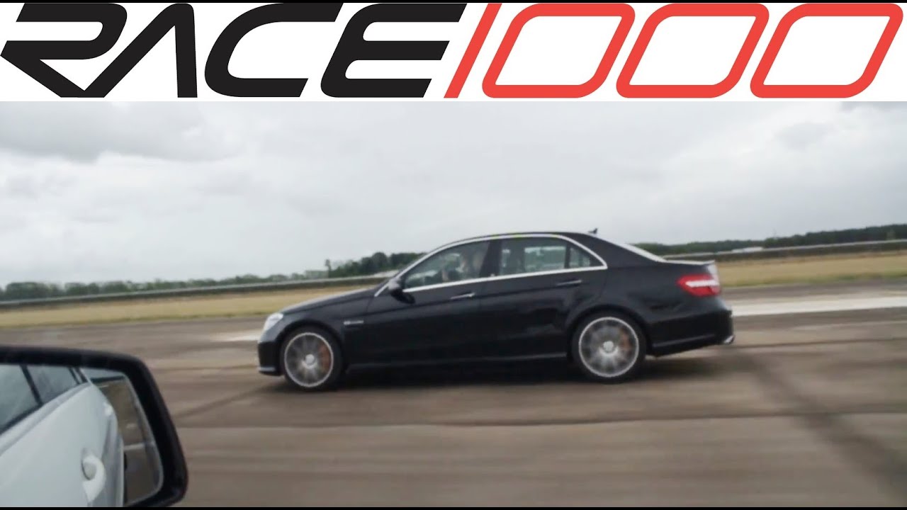E63 AMG 557hp RWD vs. E63 AMG 557hp 4matic - ROLL RACE - YouTube