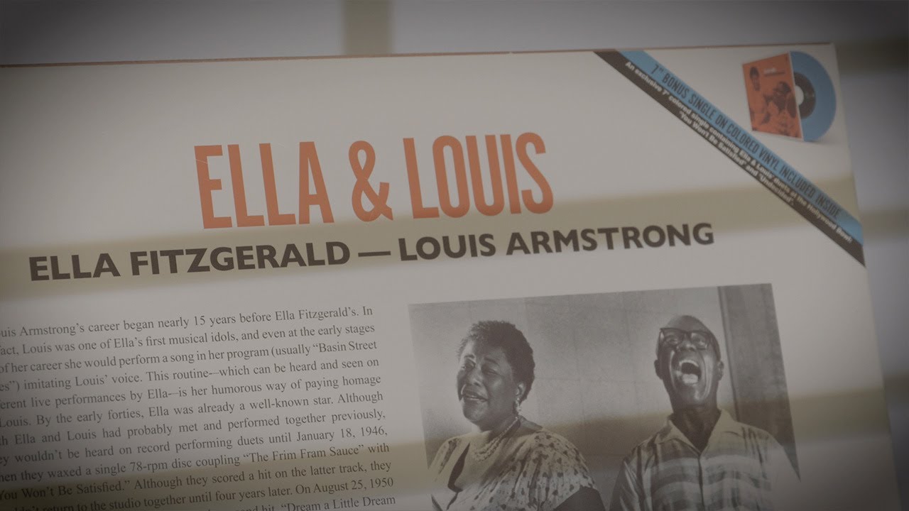 [1960, 빈티지 오디오로 듣는] Ella & Louis - ‘Cheek To Cheek' (Vinyl) - YouTube