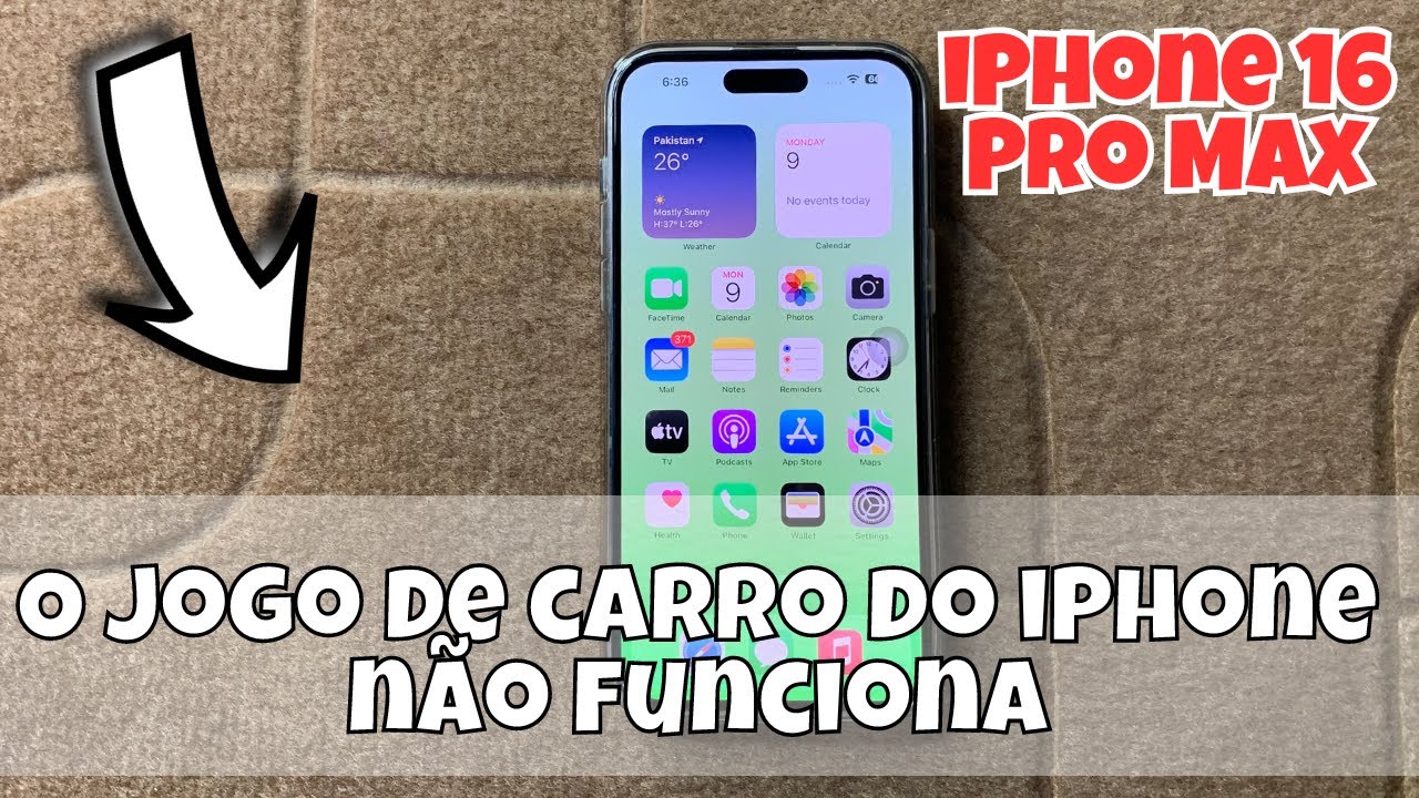 O jogo de carro do iPhone 16 Pro Max não funciona - YouTube
