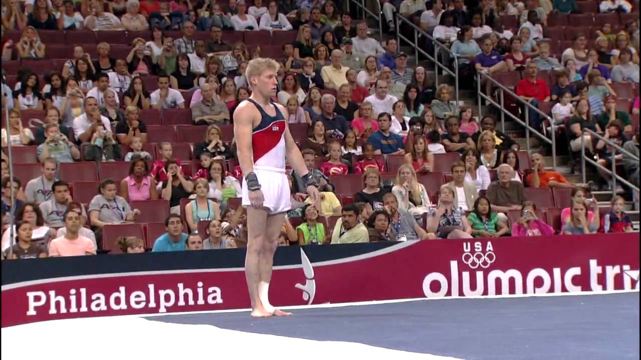 Justin Spring - Floor Exercise - 2008 Olympic Trials - Day 1 - Men ...