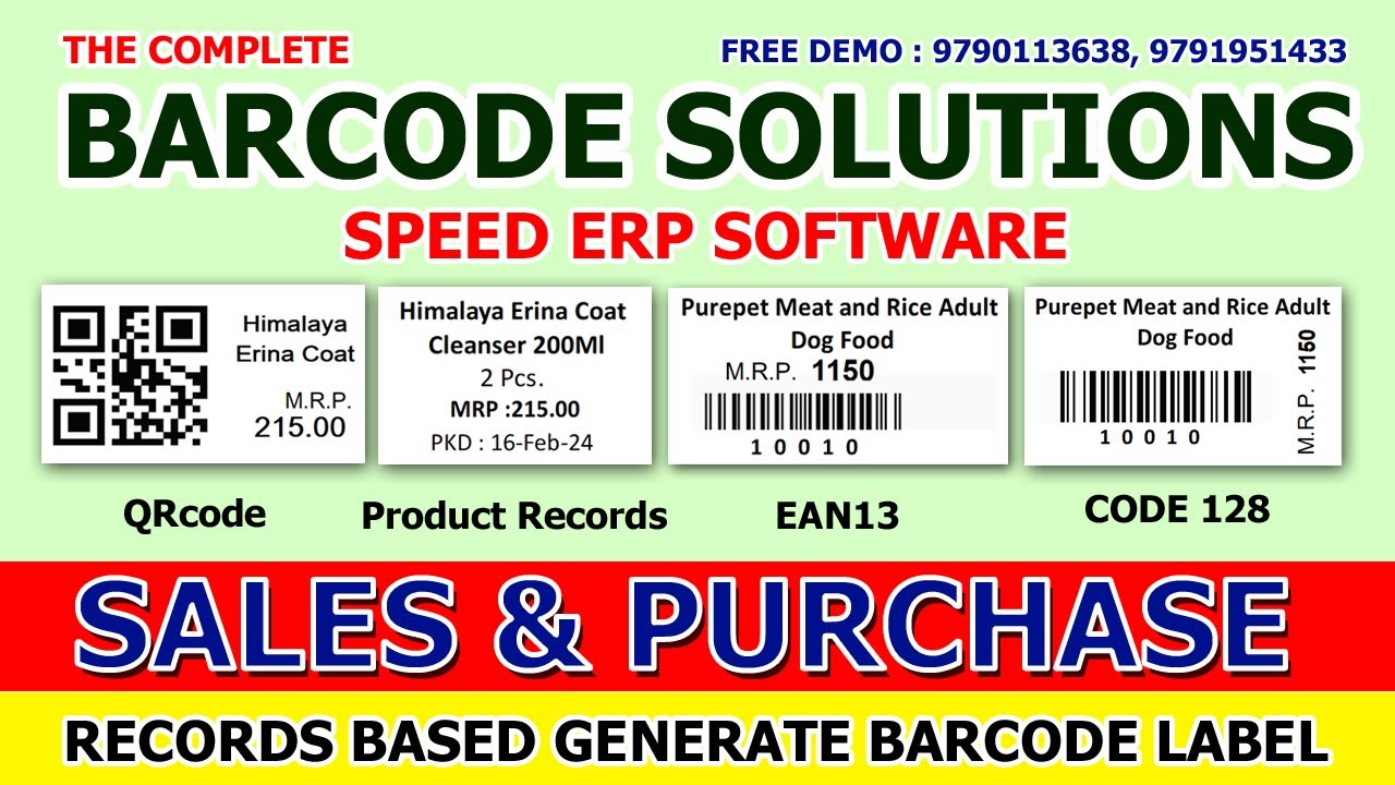 The Complete Barcode Solutions for Speed ERP Software l Sales Records ...