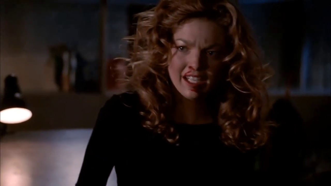 Buffy hitting Glory with the Hammer: "You're a God - MAKE it stop ...