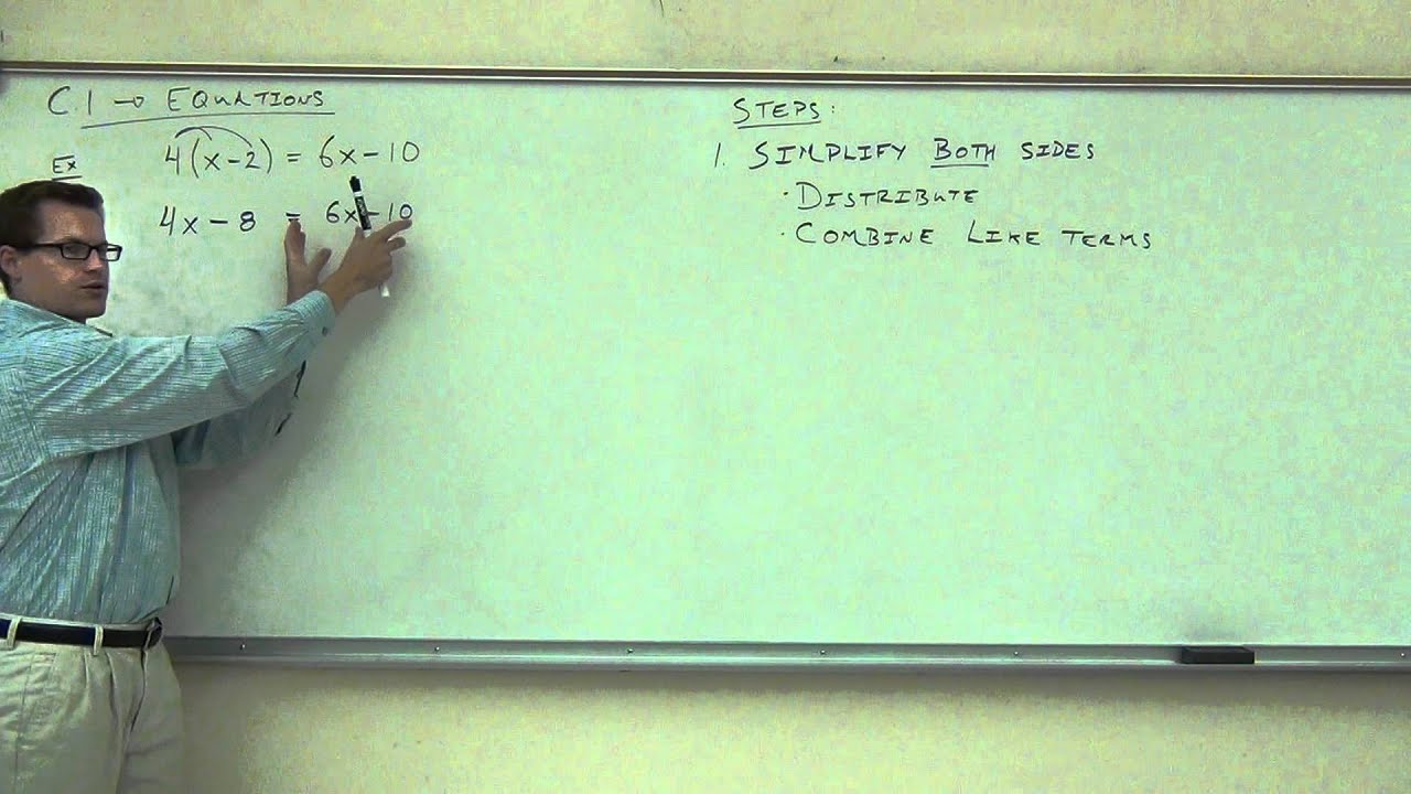 Intermediate Algebra Lecture C.1 Part 1 - YouTube