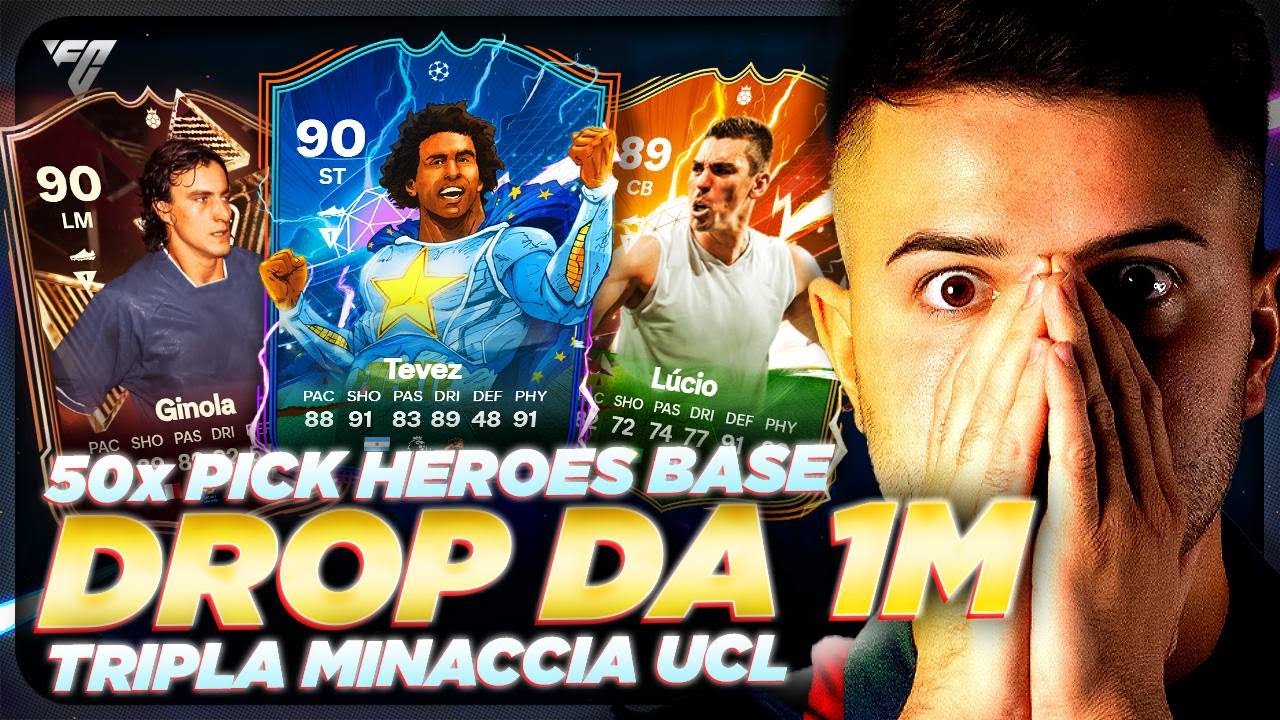 50x PICK HEROES BASE/ TRIPLA MINACCIA/ UCL 86+ DEVASTANTI 🦸🏼‍♂️ [PACK ...
