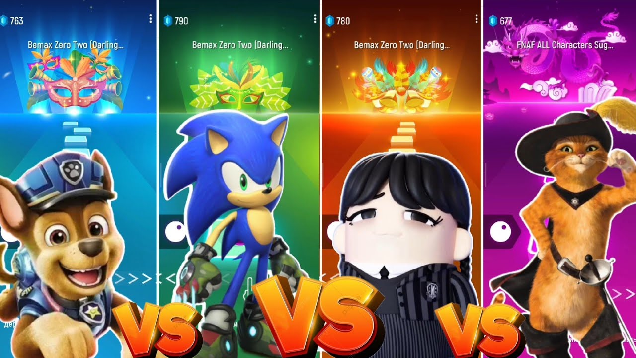 Paw patrol coffindance VS Sonic Prime VS wednesday sigma VS cute cat ...