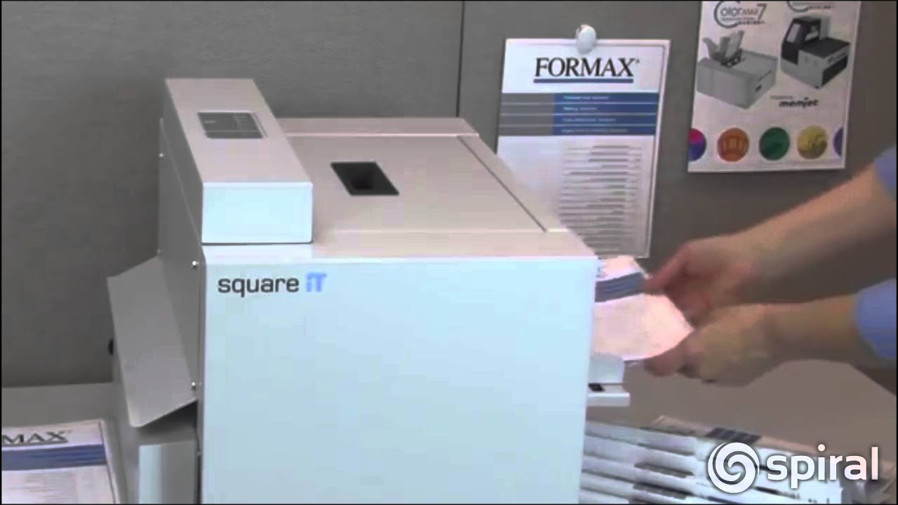 Formax Square IT Squareback Booklet Finisher - YouTube