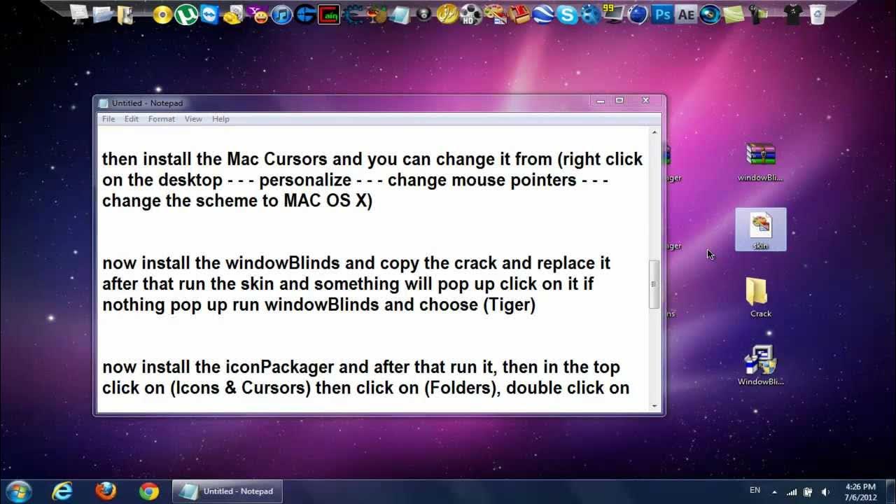 how to make your windows PC look like a Mac - YouTube