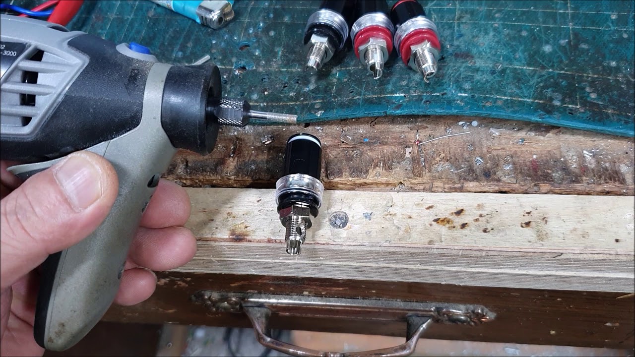 바인딩포스트 납땜,binding post soldering - YouTube