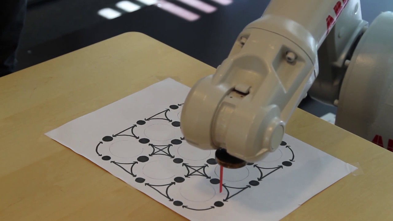 Using Constraint Programming On A Single Arm Abb Robot Youtube