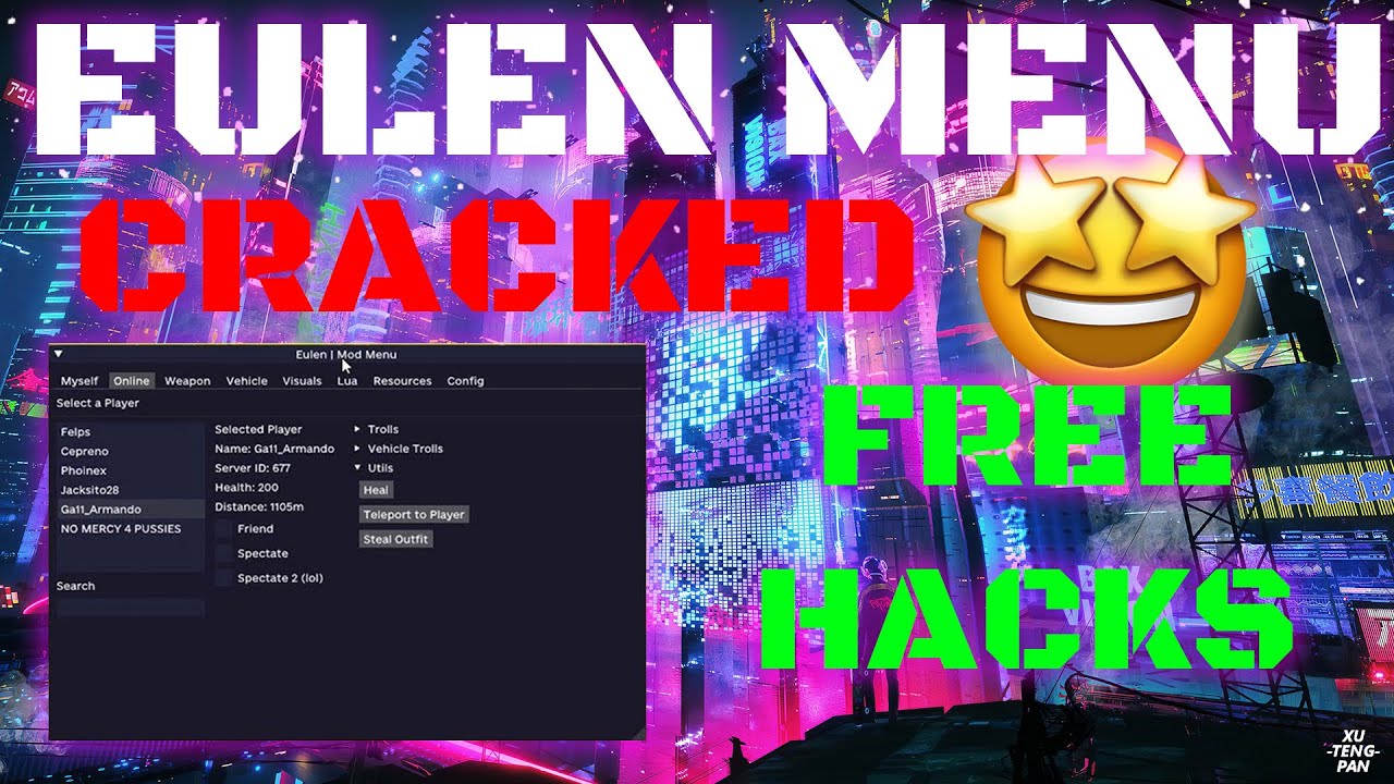 FIVEM MENU *EULEN* [2023] // 24 MONTHS UNDETECTED - YouTube