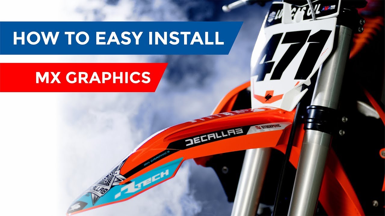 MX Bike Graphics - Installation Guide - DECALLAB - YouTube