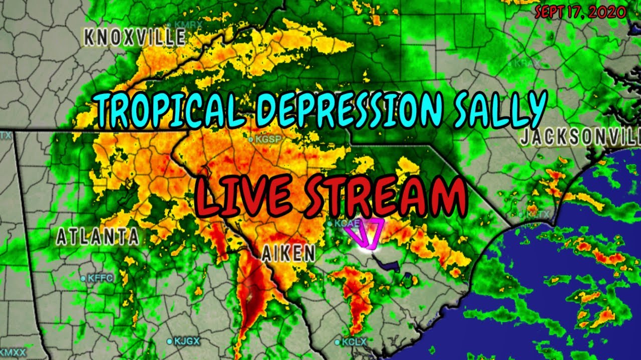 TROPICAL DEPRESSION SALLY LIVE STREAM - TORNADOES & FLASH FLOODING ...
