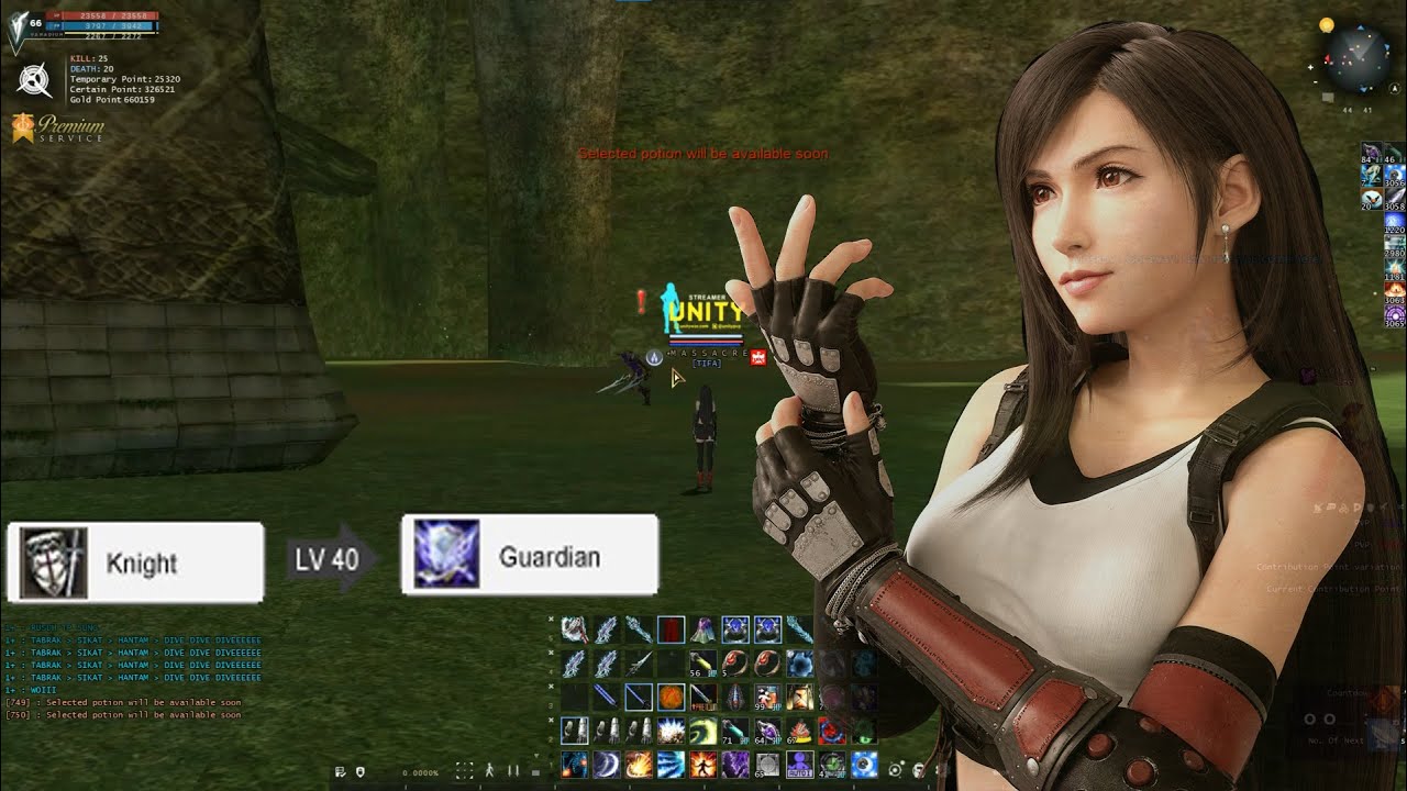 THATS HOW YOU PLAY AS CORA GUARDIAN TIFA LOCKHART RF UNITY - YouTube