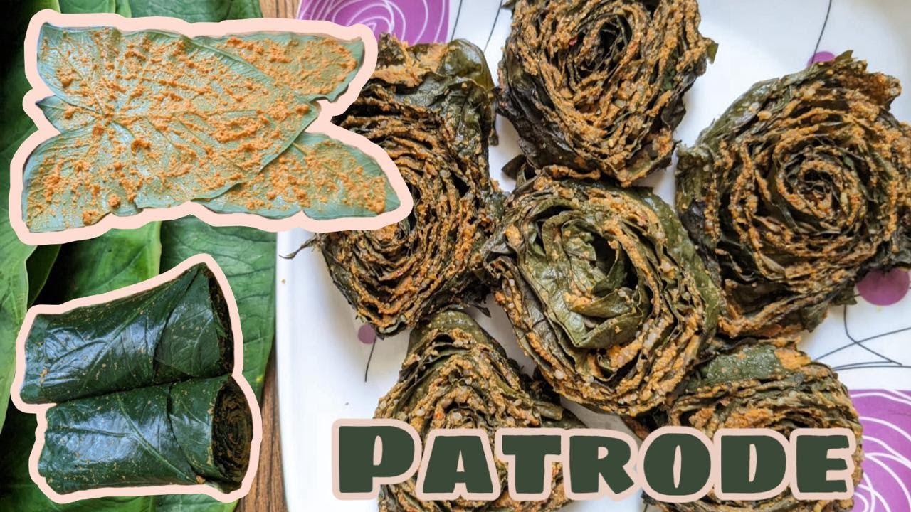 Patrode | Konkani style patrado | Arbi leaves patra | Aluvadi recipe ...
