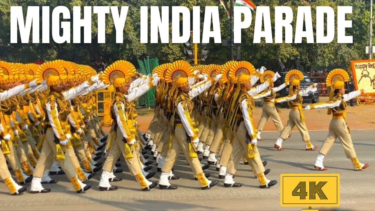 Republic Day Parade India | Grand March Past by Defense Regiments and ...