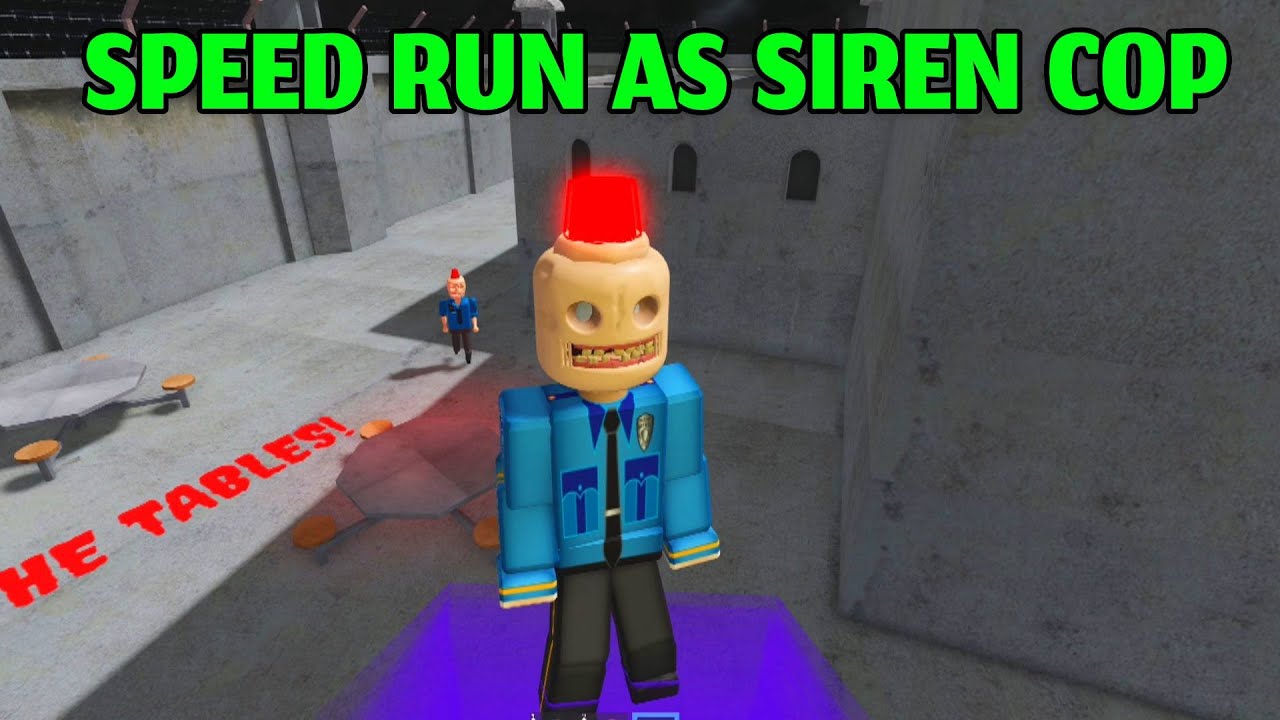 Escape SIREN COP'S PRISON as SIREN COP with GLITCH! (SCARY OBBY) - YouTube