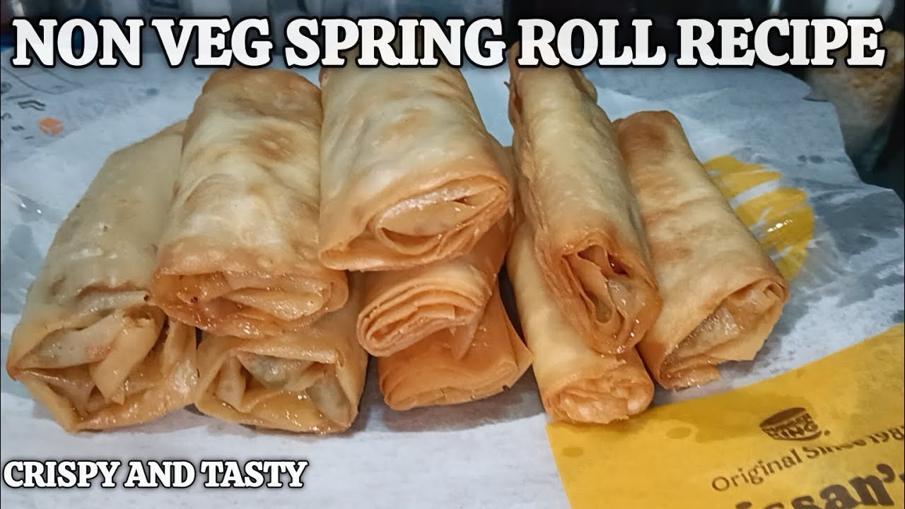 Spring roll recipe | non veg spring roll | Ahmadi ka kitchen - YouTube