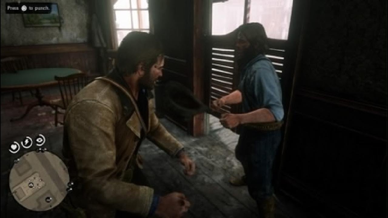 RDR2 Bar fight - YouTube