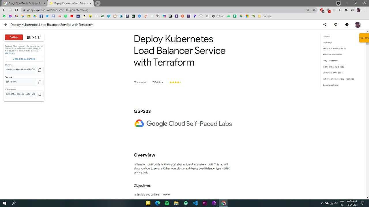 Deploy Kubernetes Load Balancer Service With Terraform Qwiklabs Gsp233 Youtube 8623