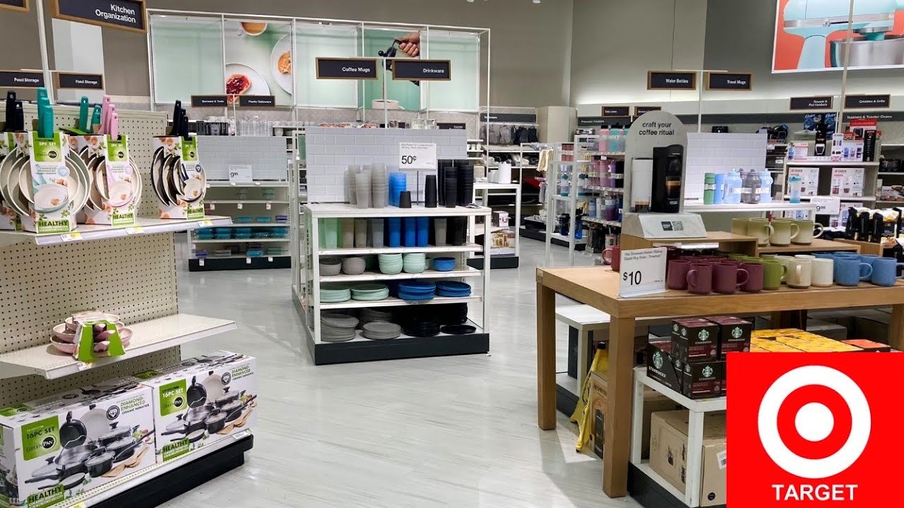 TARGET SHOP WITH ME KITCHENWARE COOKWARE POTS PANS DINNERWARE PLATES ...