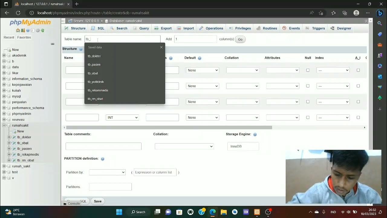 PEMBUATAN DATA BASE RUMAH SAKIT - YouTube